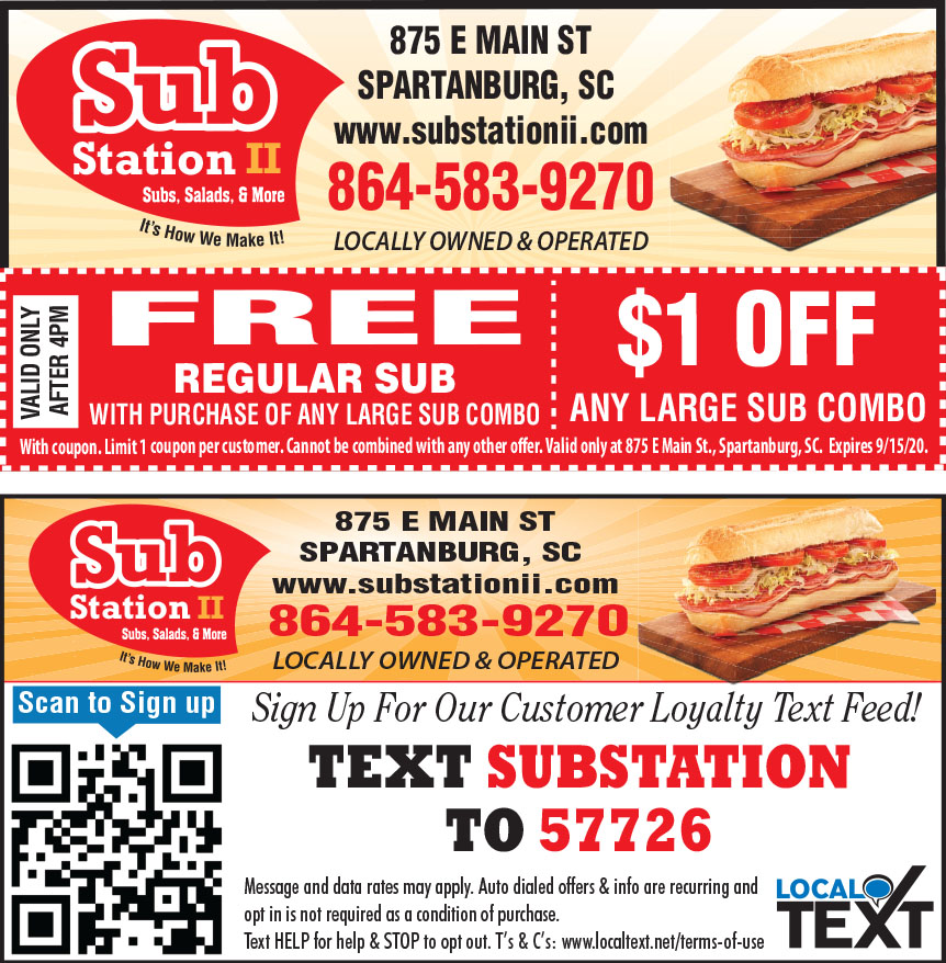 FREE REGULAR SUB WITH PURCHASE OF ANY LARGE SUB COMBO | Online ...