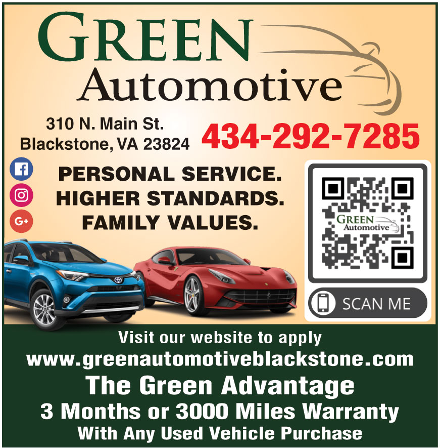 THE GREEN ADVANTAGE 3 MONTHS OR 3000 MILES WARRANTY WITH ANY USED ...